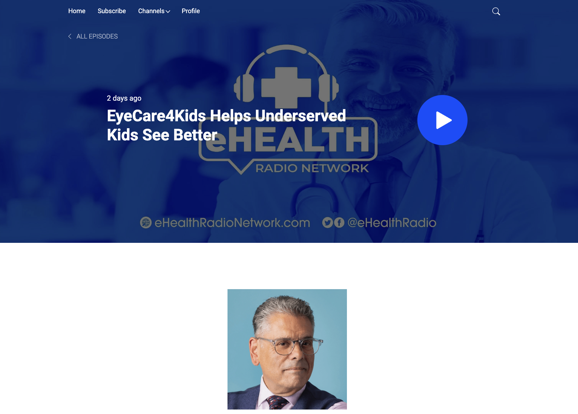 EyeCare4Kids on eHealth Radio Network: Helping Underserved Children See ...